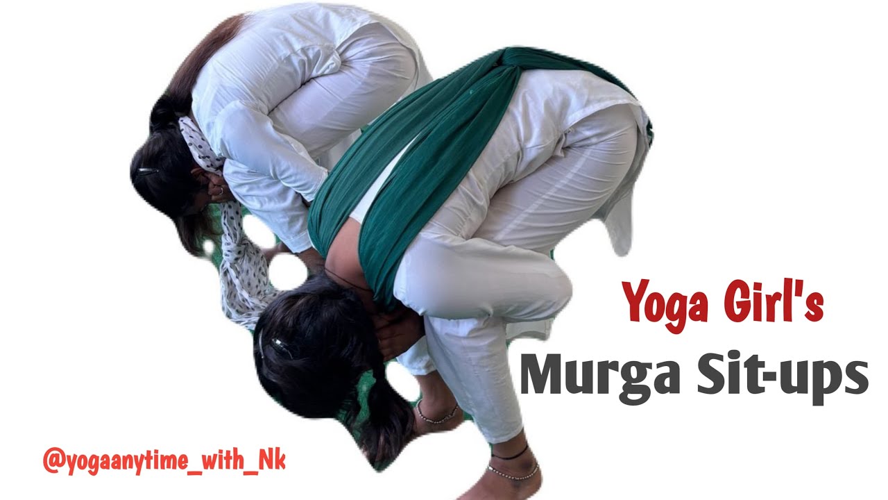 Yoga Girl's Murga Sit-Ups | Murgasana Punishment | Murgasana Sit-Ups ...