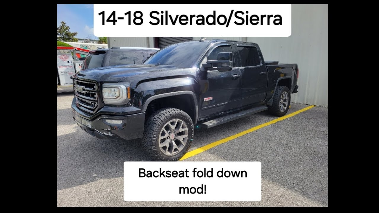DIY: 2014-2018 Chevy Silverado & GMC Sierra Back Seat Fold Down Mod ...