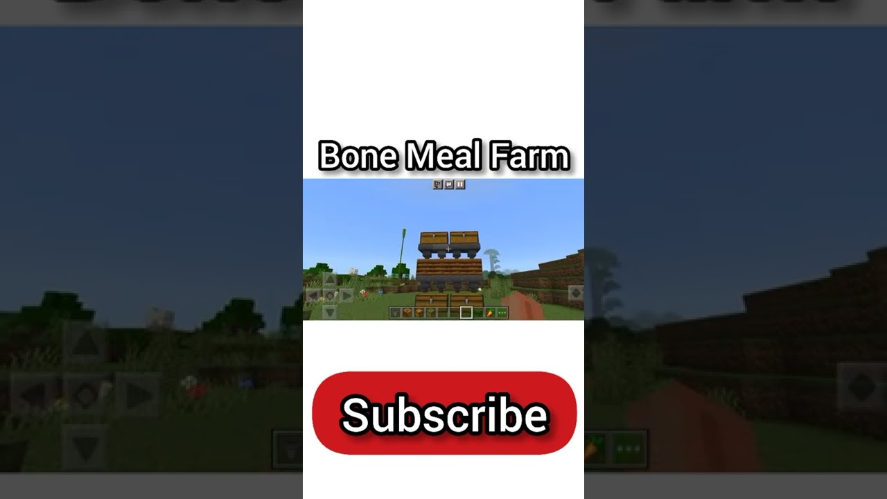 How To Make A Easy Bone Meal Farm In Minecraft - YouTube