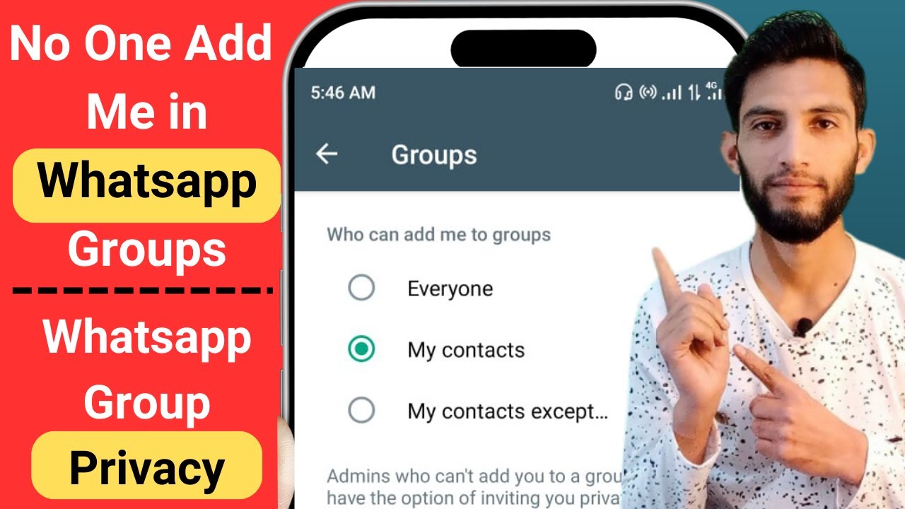 How to stop anyone from adding in whatsapp group | How no one can add me in whatsapp group - YouTube