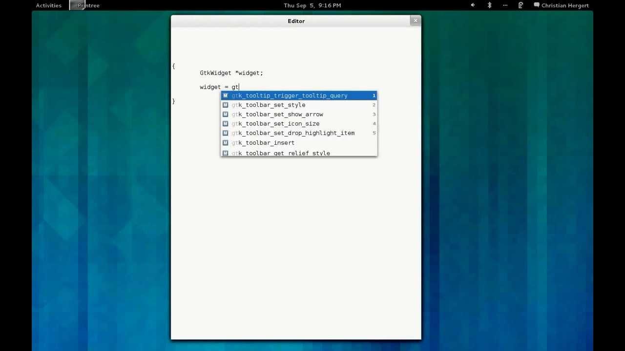 Gobject Introspection Autocompletion Youtube