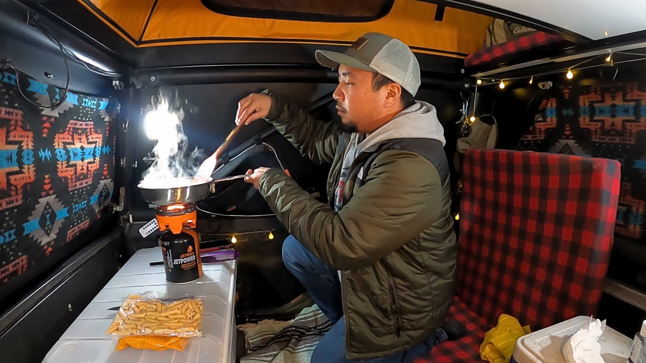 Camping in Bunk Mode | Go Fast Camper Bed Configuration - YouTube