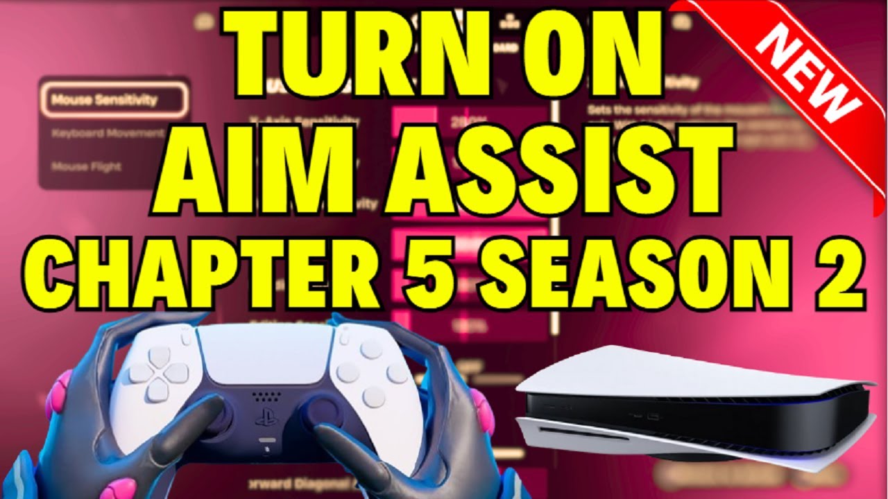 How to Turn ON Aim Assist in Fortnite PS5 Chapter 5 Season 2 - YouTube