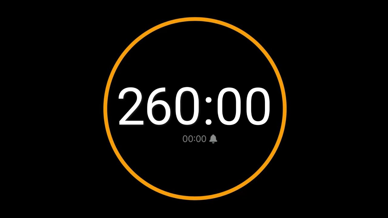 260 Minute Timer with Alarm - YouTube