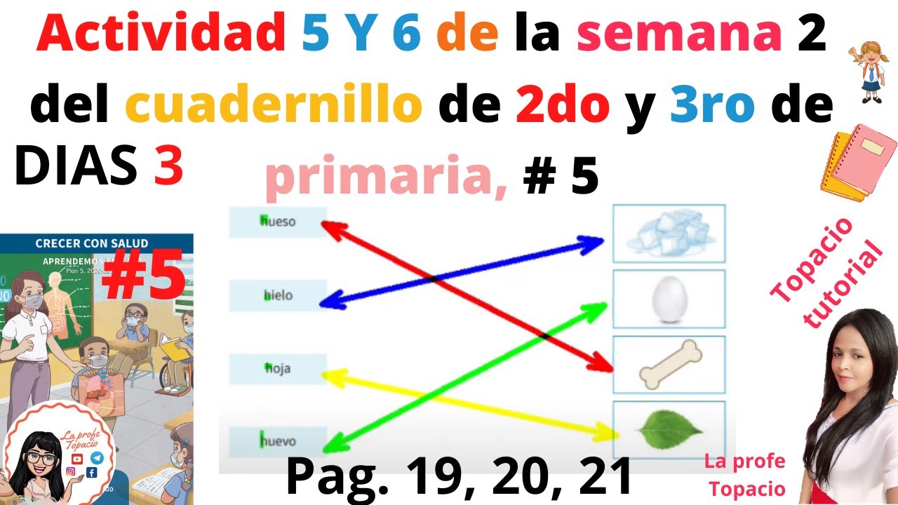 SEMANA 2 DIA 3 DEL CUADERNILLO DE 2DO Y 3RO DE PRIMARIA #5, ACTIVIDAD 5 ...