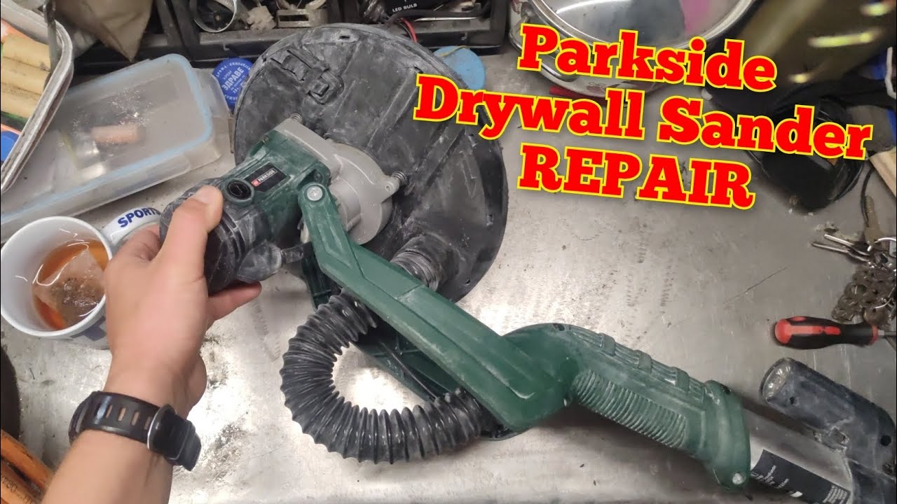 Parkside Drywall Sander Repair. Multiple Problems - YouTube