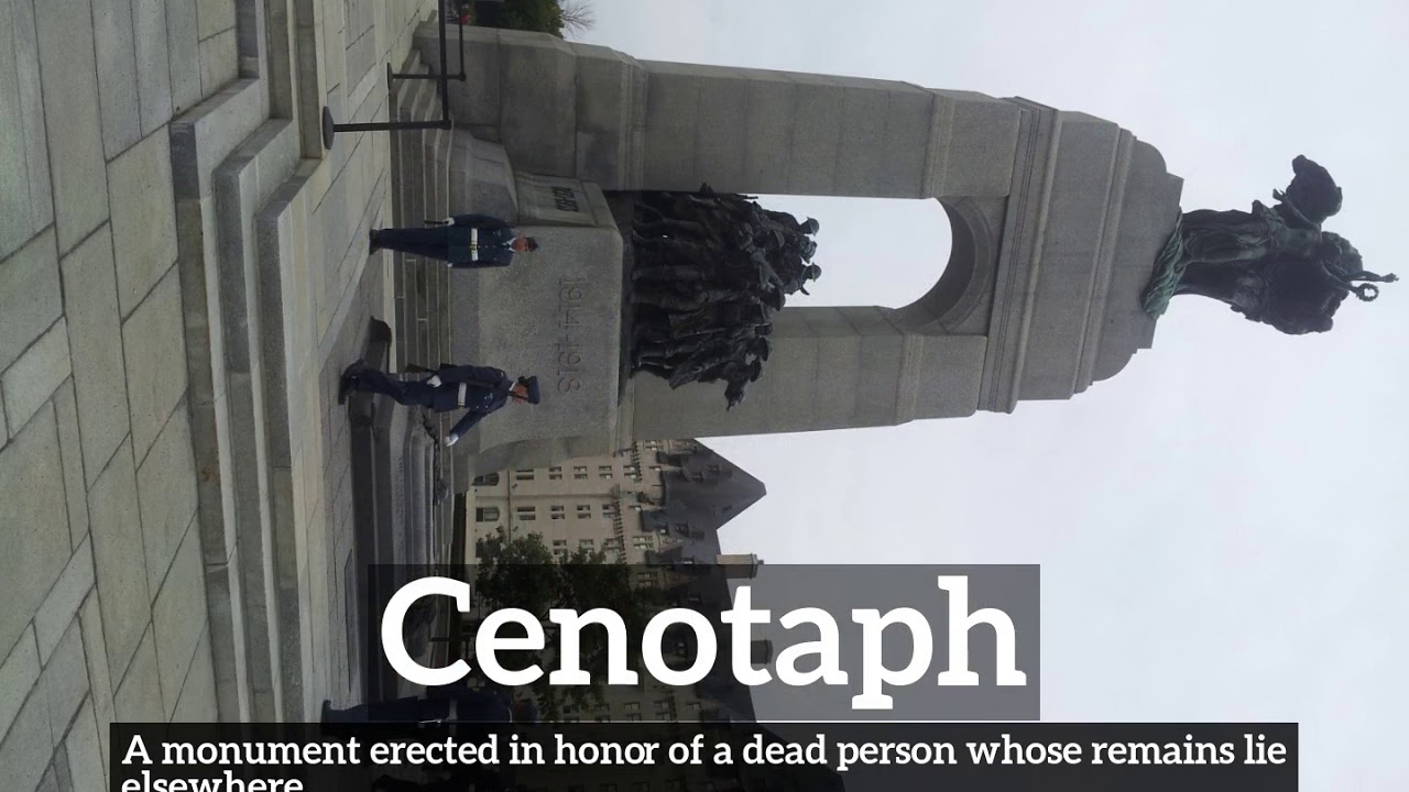 How to Say Cenotaph in English? | How Does Cenotaph Look? | What is ...
