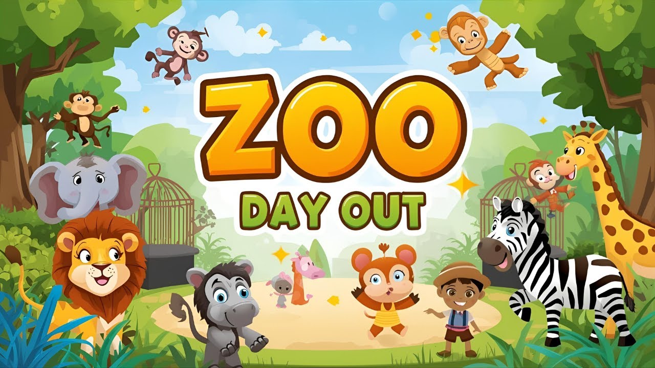 🦁 Zoo Day Out for Kids | Fun Animal Adventure | SparklePlay Kids - YouTube