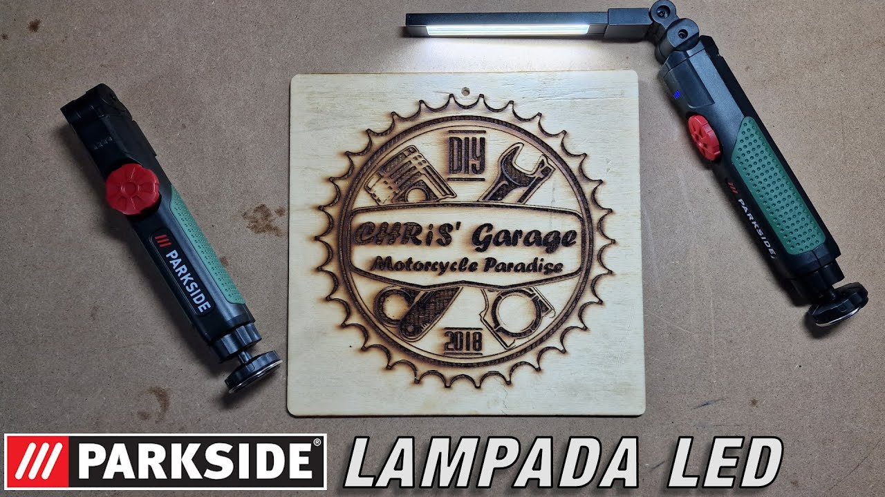 PARKSIDE Lampada LED da lavoro ricaricabile 6.99 € LIDL - YouTube