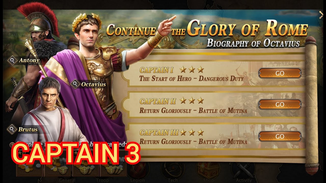 Grand war: Rome strategy games ( BIOGRAPHY OF OCTAVIUS - CAPTAIN 3 ...