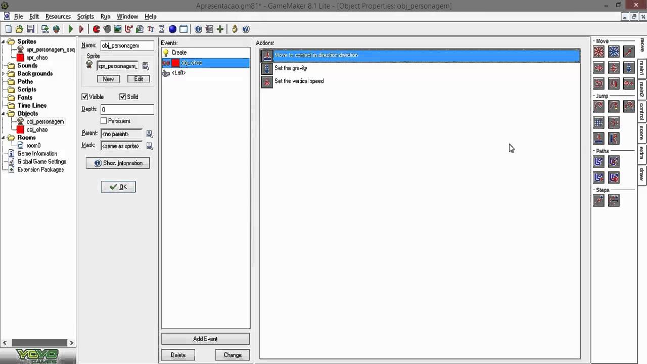 Game Maker: Plataformas e Movimentação - YouTube