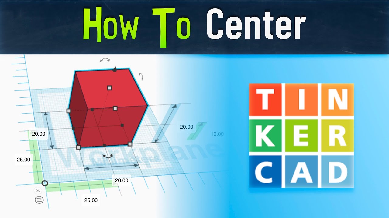 Center an Object in Tinkercad Tutorial - YouTube