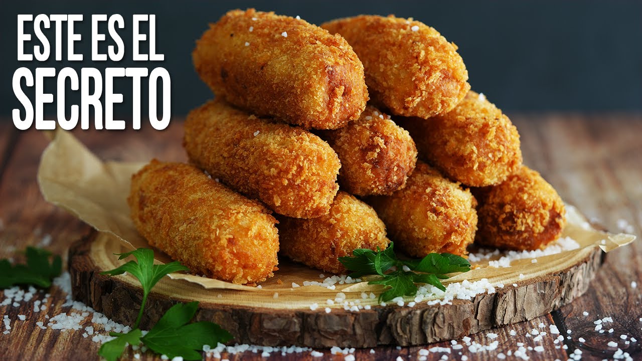 😋 CROQUETAS CUBANAS de Pollo MUY Crujientes Cómo Hacerlas PASO a PASO ...