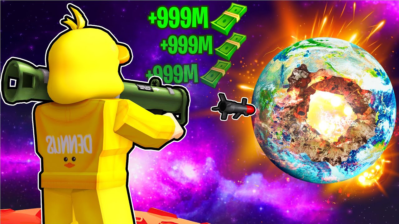 Ik VERNIETIG De HELE Wereld In ROBLOX! (Explosion Simulator) - YouTube