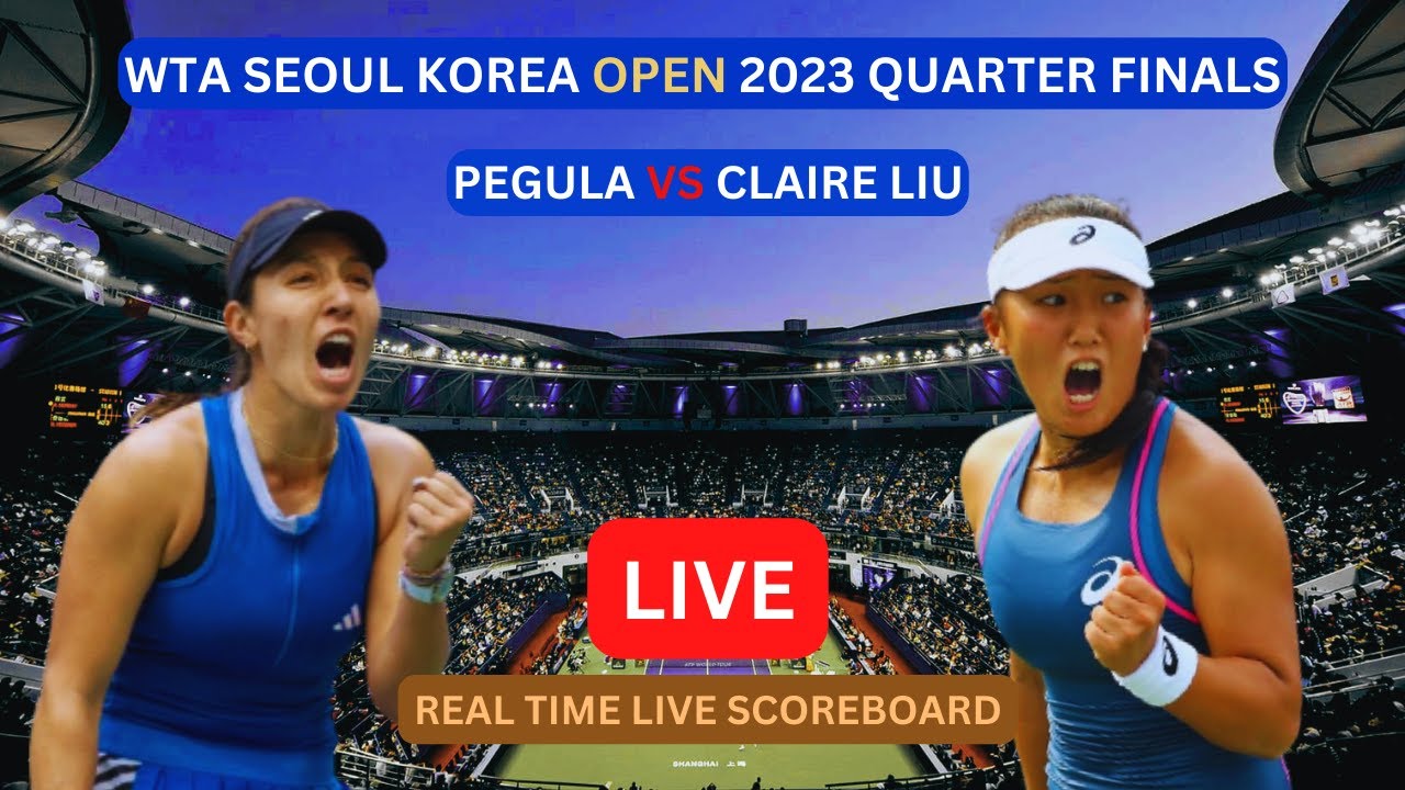 Jessica Pegula Vs Claire Liu LIVE Score UPDATE Today WTA Seoul Tennis ...