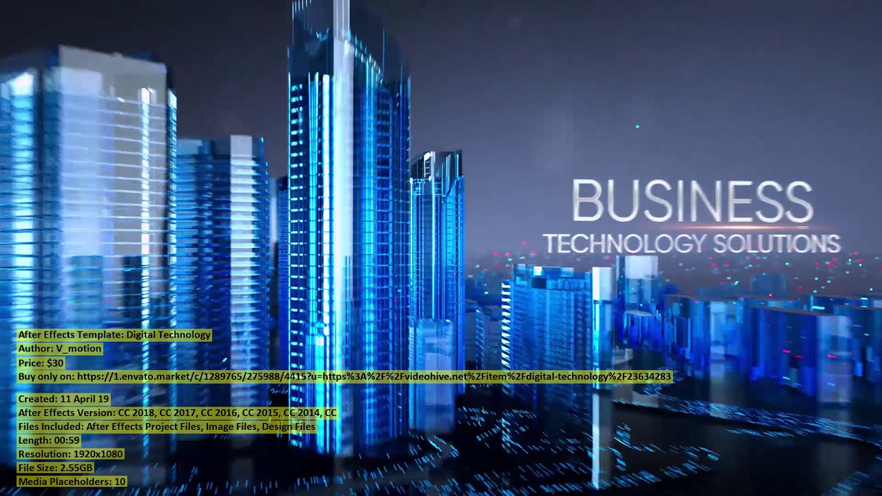 Digital Technology | After Effects Template | VideoHive 23634283 - YouTube