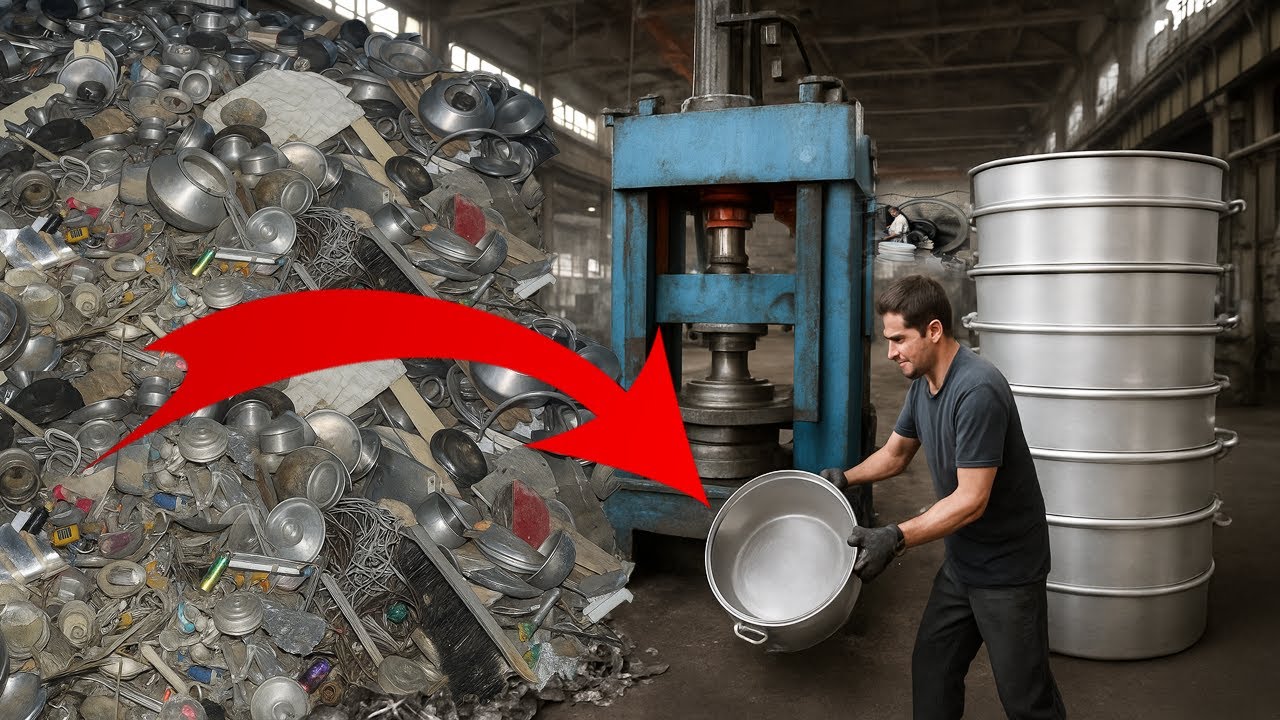 Mass Production of Cooking Pots ! Amazing Process of aluminum cooking ...
