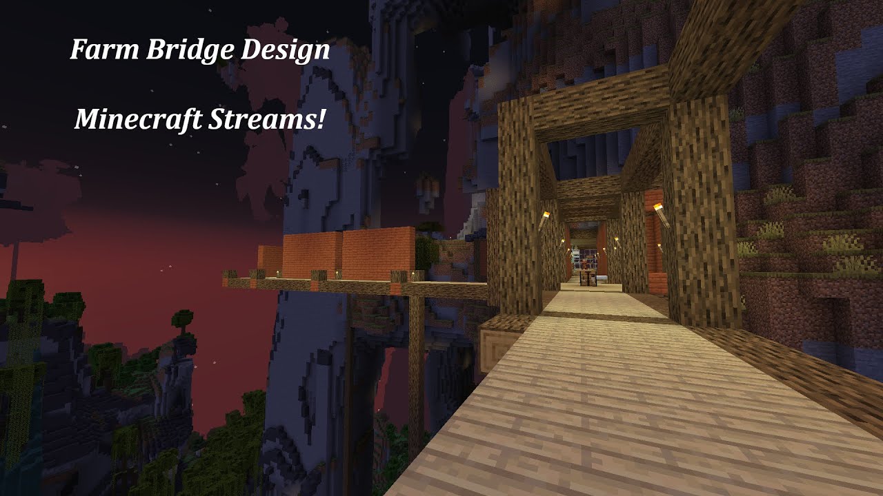 Farm Bridge Designing (Minecraft) - YouTube