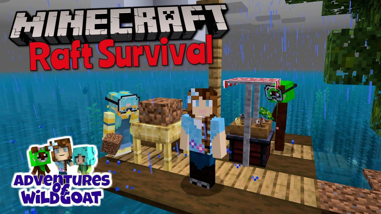 Surviving on a Raft! - Minecraft Bedrock - YouTube
