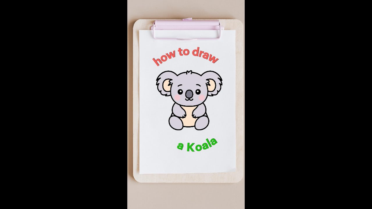 How to Draw a Koala: Easy Step-by-Step Tutorial - YouTube