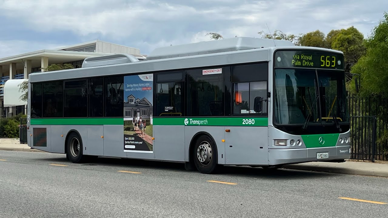 Transperth TP2080 - Mercedes OC500LE CNG - YouTube
