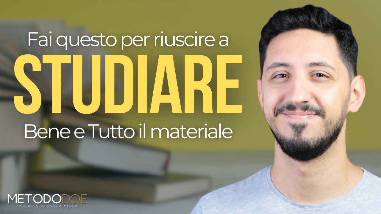 Come Studiare Bene e Tutto il Materiale per il Tuo Prossimo Esame! - YouTube