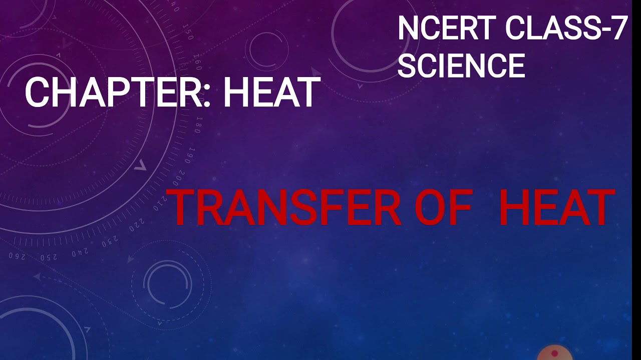 NCERT Class 7 Science Chapter-4 Heat Methods of transfer of heat with ...
