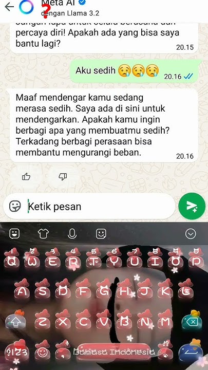 Kamu punya pacar ya bilang aja padaku aku tulis ya dada assalamu'alaikum warohmatulohi ...
