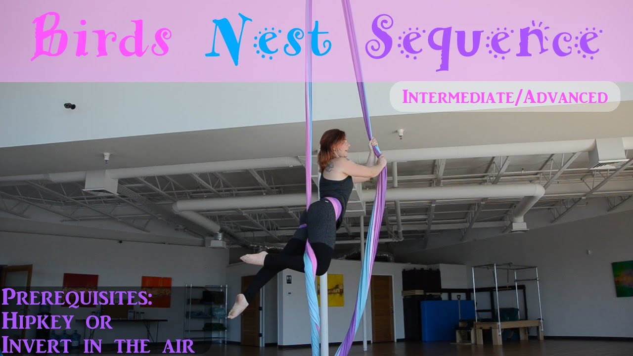 Aerial Silks Tutorial: Birds Nest Sequence - YouTube