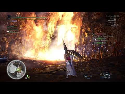 THRUSTING KULVE TAROTH WITH LANCE (The Eternal Gold Rush)Squad - Fatalis Lance | MHW Iceborne ...