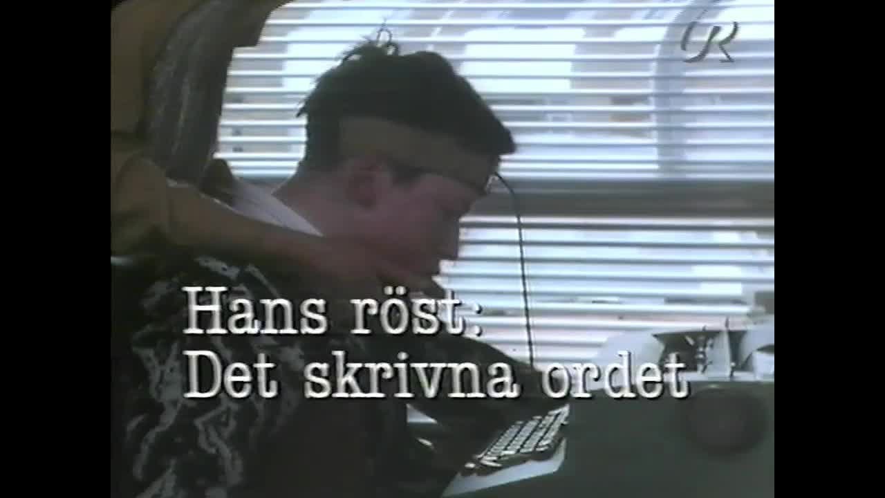UR - Handikappbilder - Hans Röst: Det Skrivna Ordet (1996) - YouTube