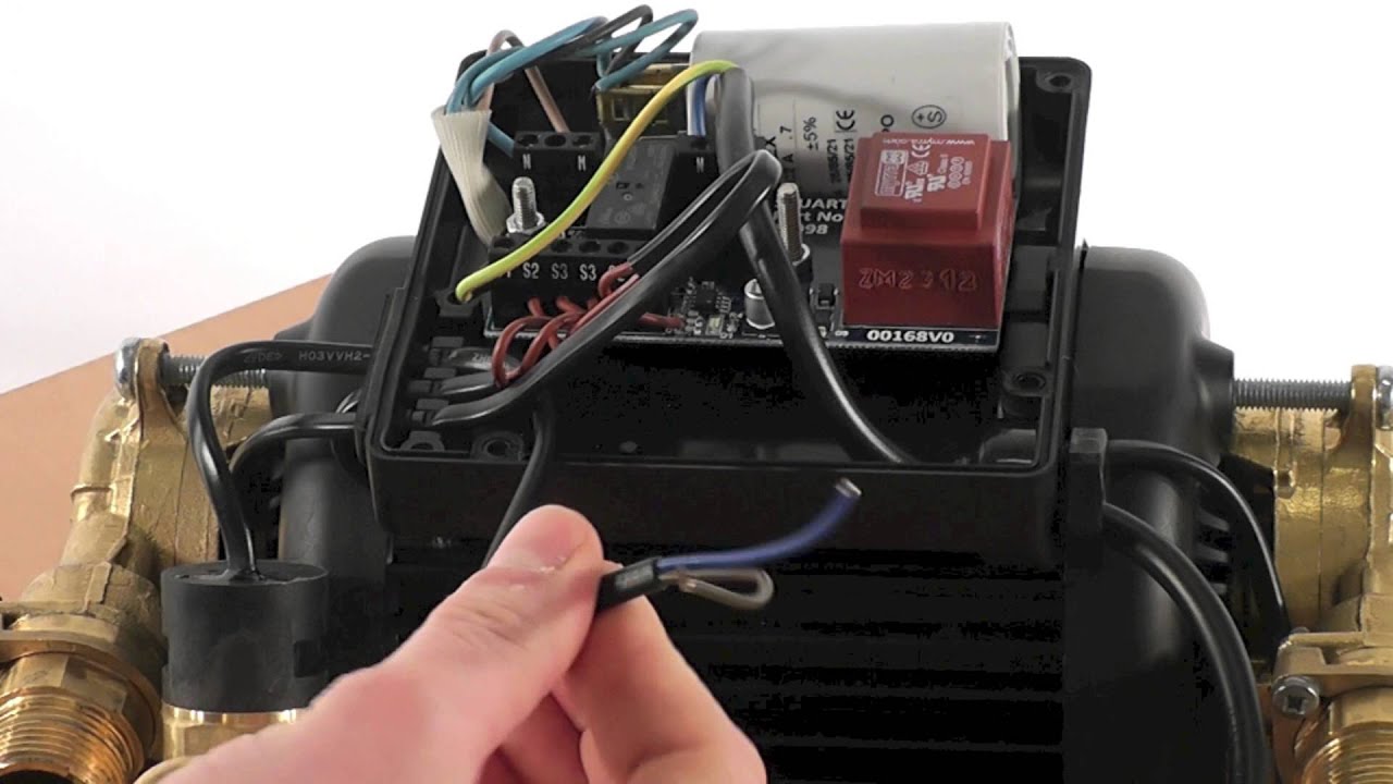 How to change a pressure switch on a shower pump - YouTube
