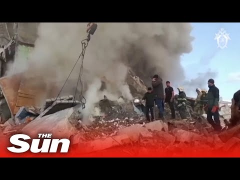 Nine found dead in the rubble in apartment block collapse in east Russia