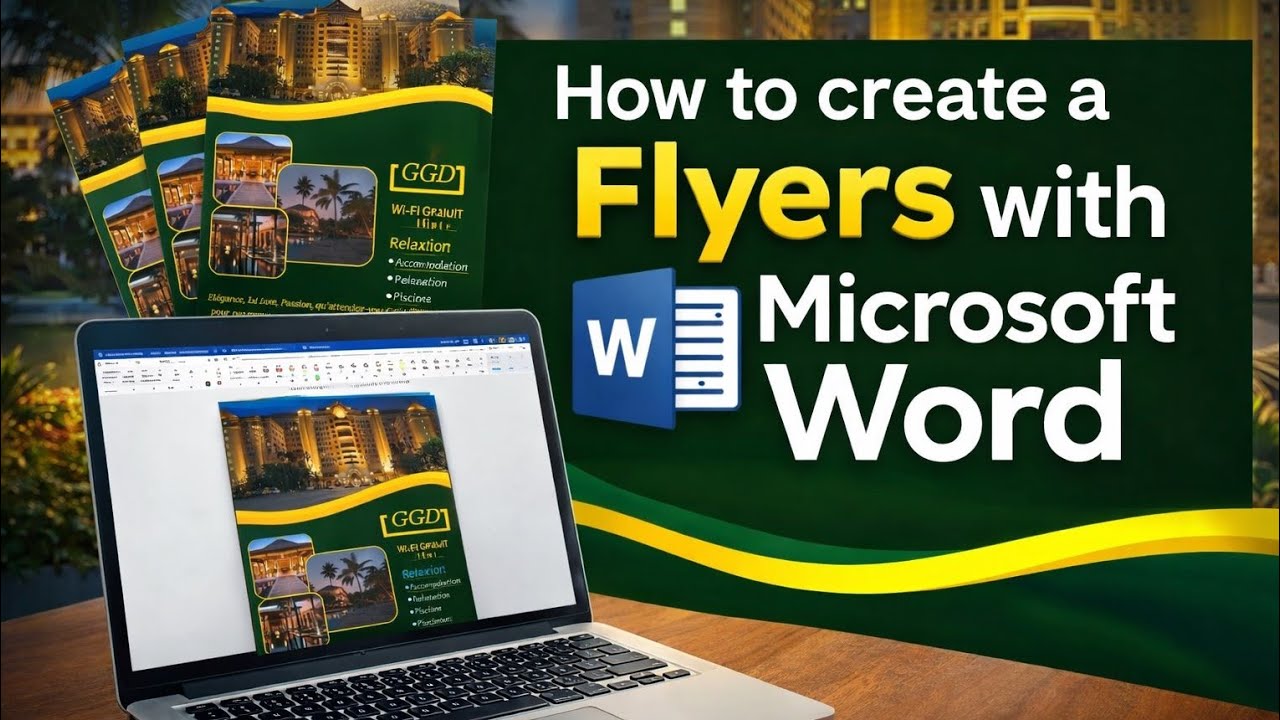 How to create a Flyers with Microsoft Word - YouTube
