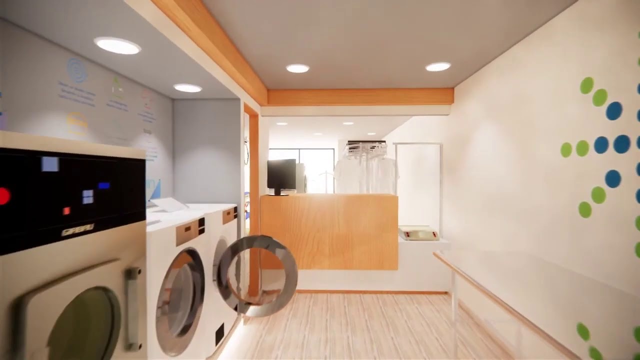 Recorrido Ecoclean Wet Cleaning mas Lavandería y Planchaduría - YouTube