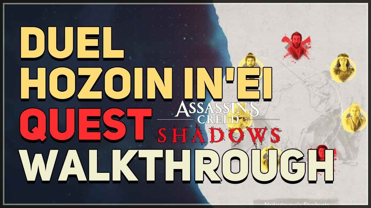 Duel Hozoin In'ei Assassin's Creed Shadows - YouTube