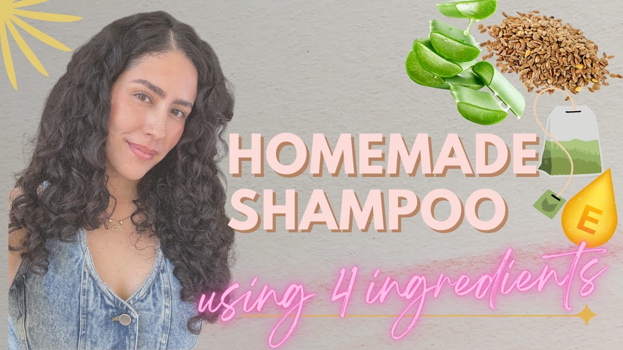 My HOMEMADE SHAMPOO recipe using ONLY 4 ingredients// Fights hair loss ...