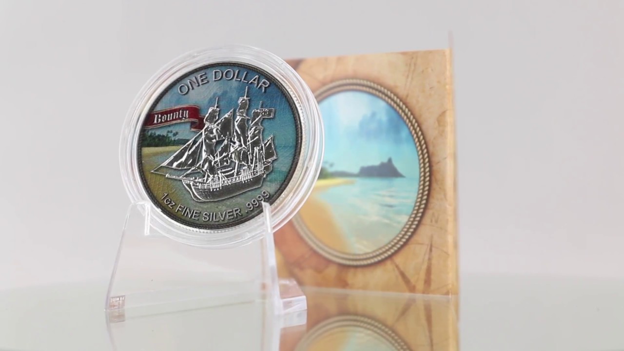 Sailing Ship Bounty - Island 1 Oz Silver Coin Cook Islands 2017 ...
