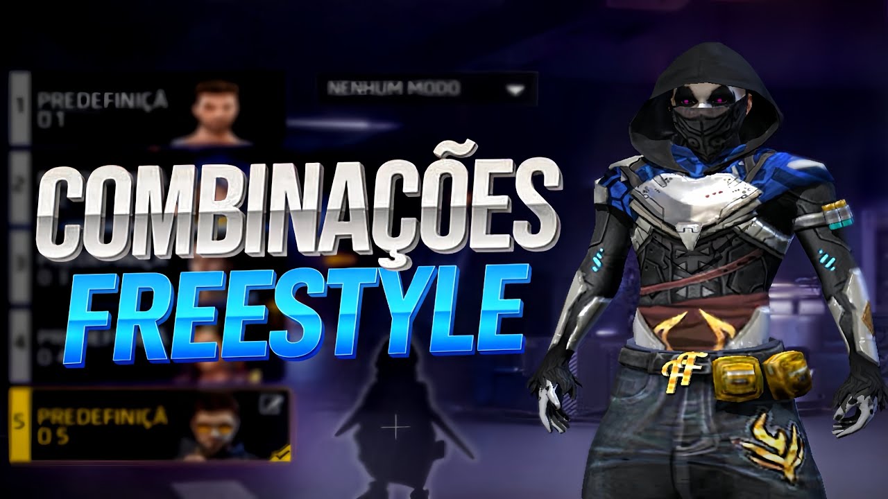 SKINS FREESTYLE • MELHORES COMBINAÇÕES DE ROUPAS NO FREE FIRE - YouTube