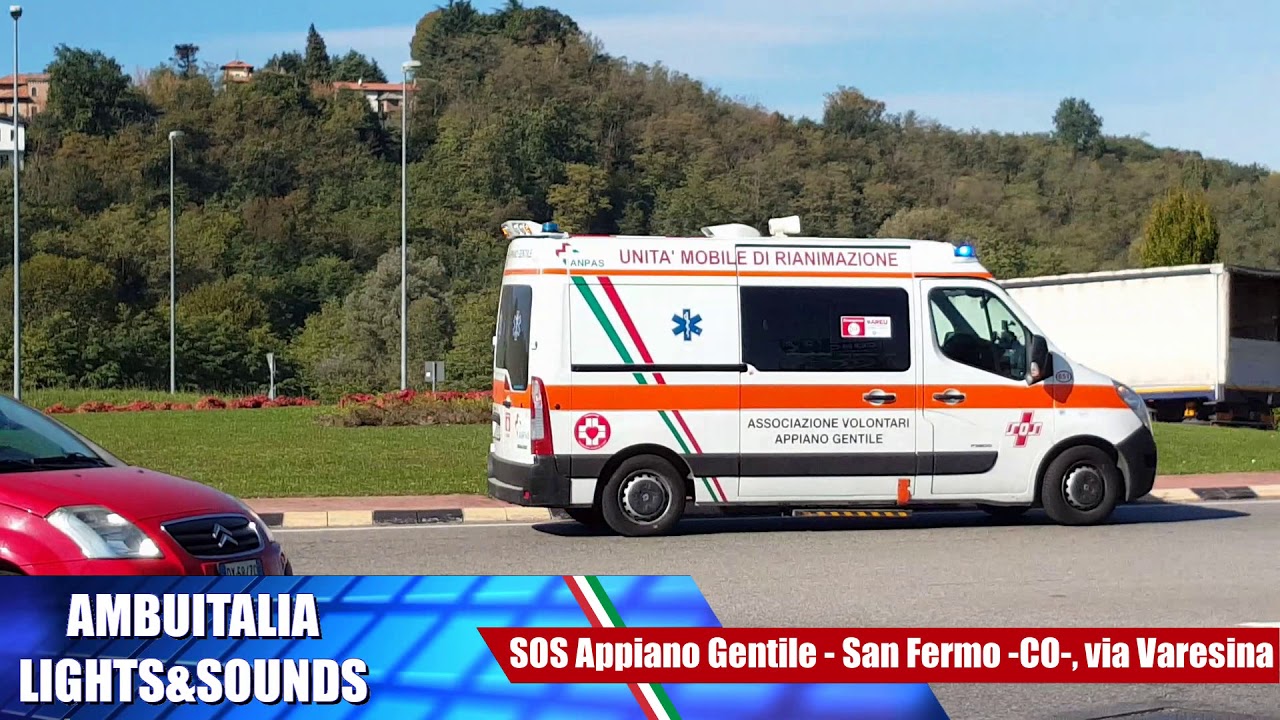 [HD] |Ambulance in Emergency_Italy| SOS Appiano Gentile - YouTube