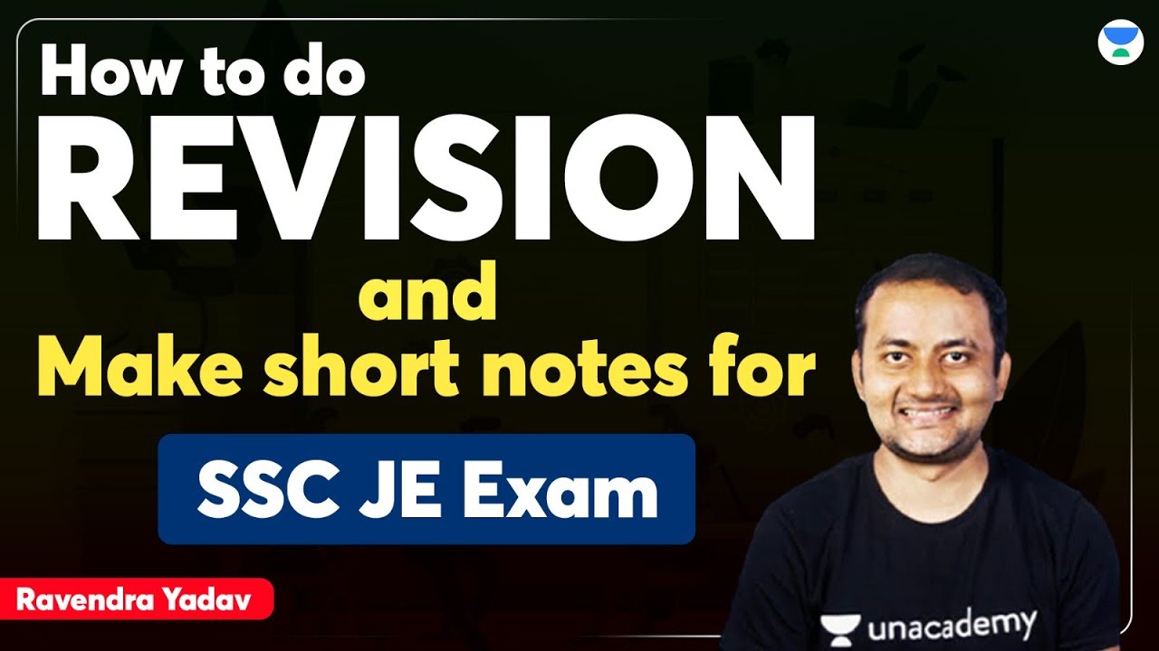 How to do Revision and make short notes for SSC JE Exam | Ravendra ...