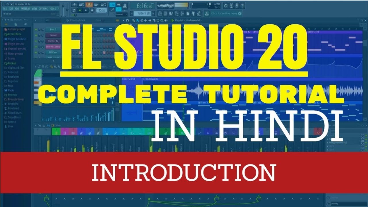 FL Studio 20 | Complete Hindi Tutorial For Beginners | Intro - YouTube