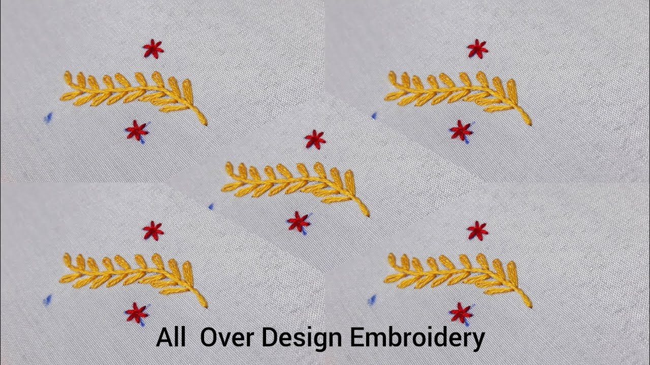 Easy All Over Suit Design | All Over Hand Embroidery Designs | Simple ...