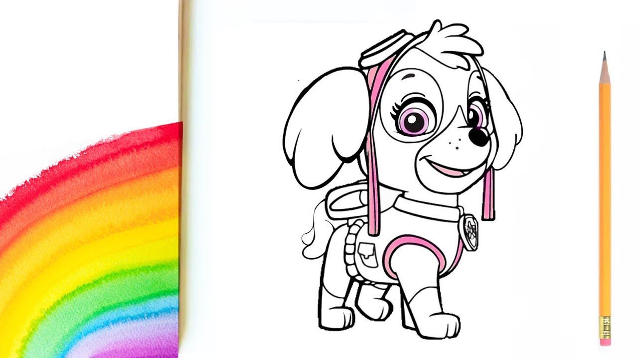 How to Draw Skye from Paw Patrol | Drawing for Kids - YouTube