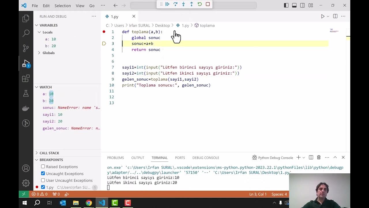 6 Python Global/Local Değişken Kapsamı - YouTube