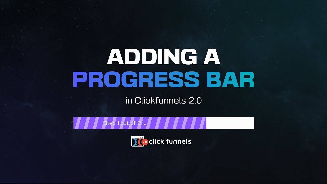 How to Create a Progress Bar in ClickFunnels 2.0 | Step-by-Step Guide for Beginners - YouTube