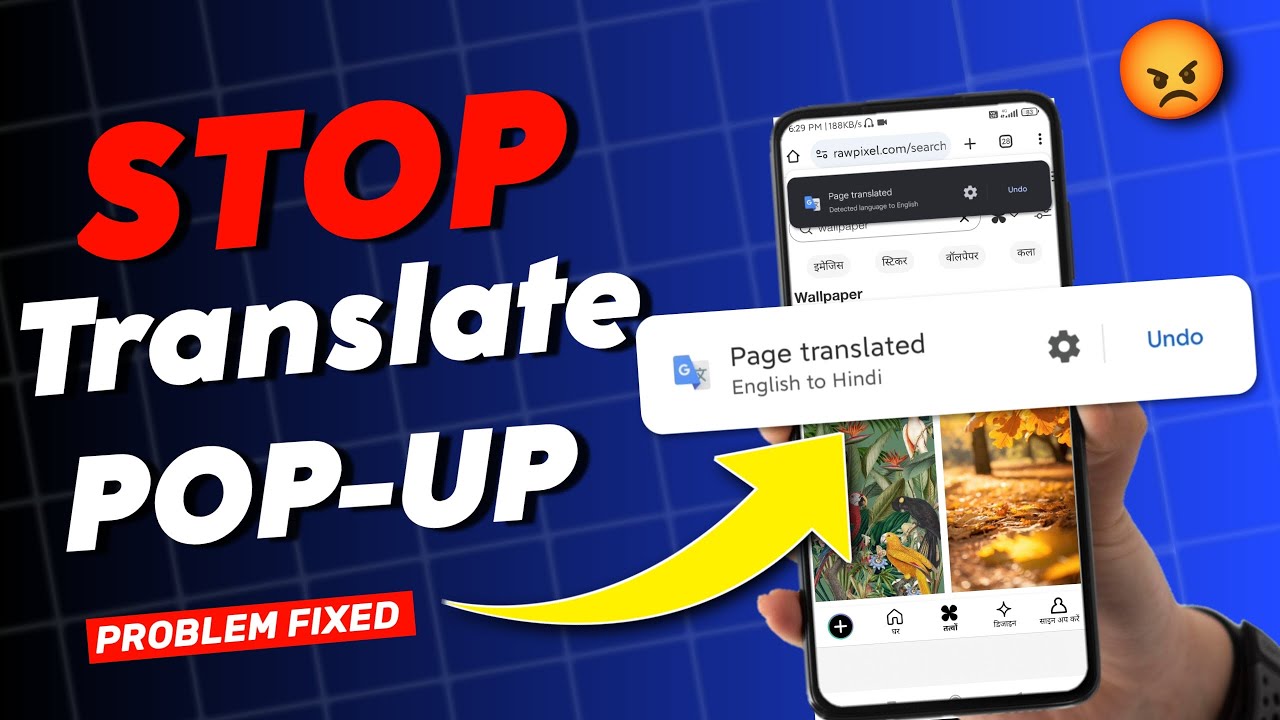 Google Chrome me Translate popup kaise band kare | How to Remove ...