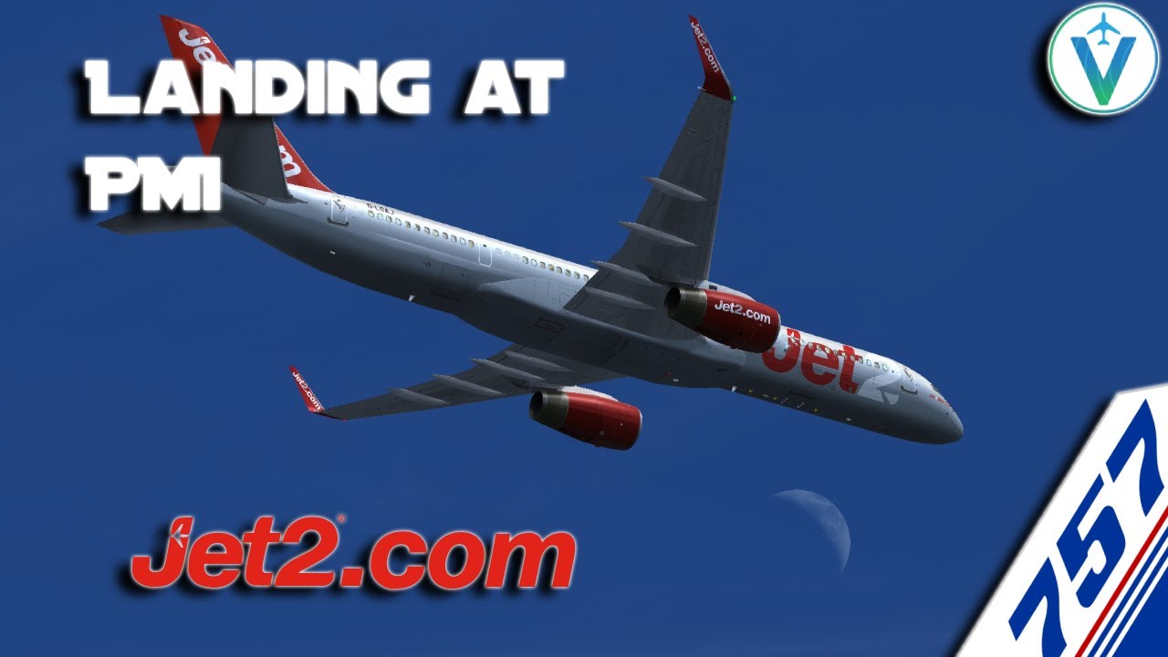 Landing at PMI - Jet2.com 757 - YouTube