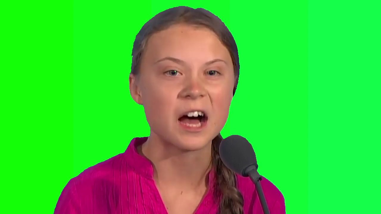 Greta Thunberg Green Screen (Download in Desc) - YouTube