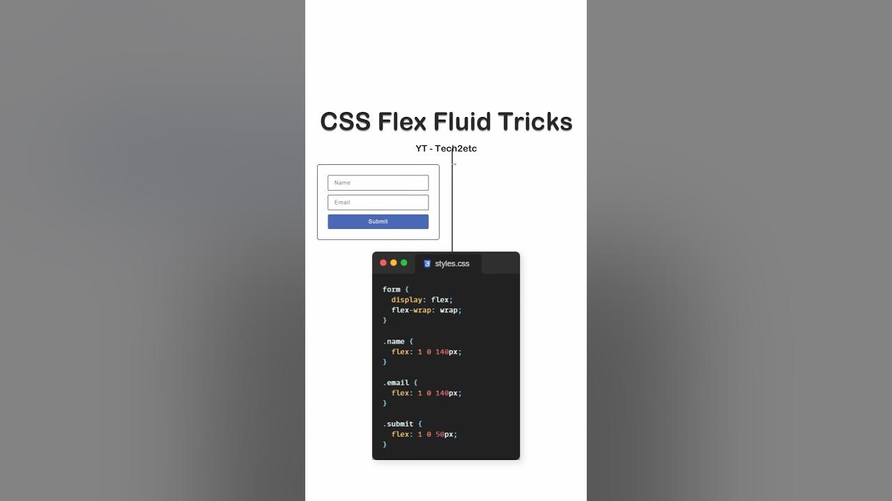 CSS flex fluid tricks for responsive web design. - YouTube